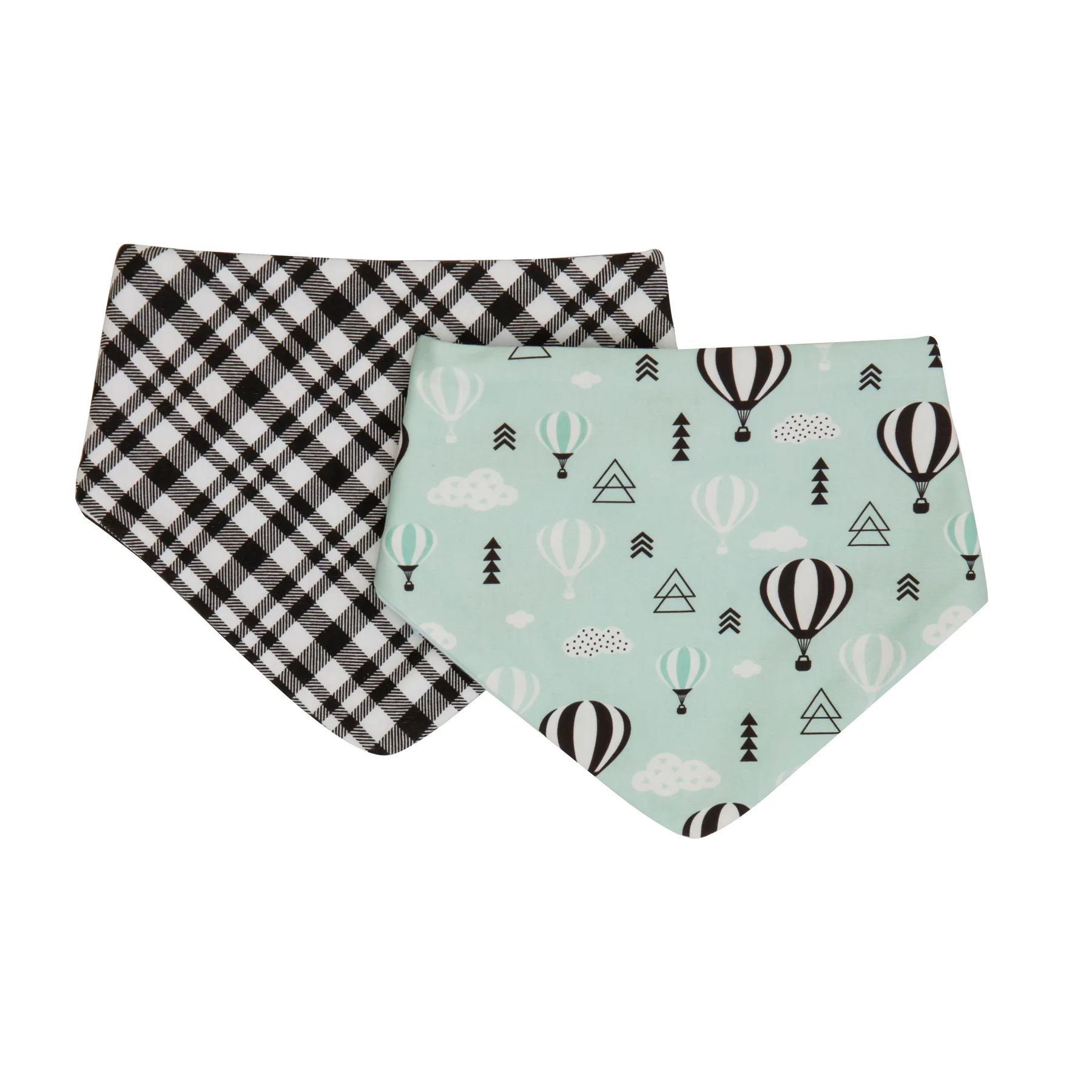 Bandana Bibs 2pk - Hot Air Balloons