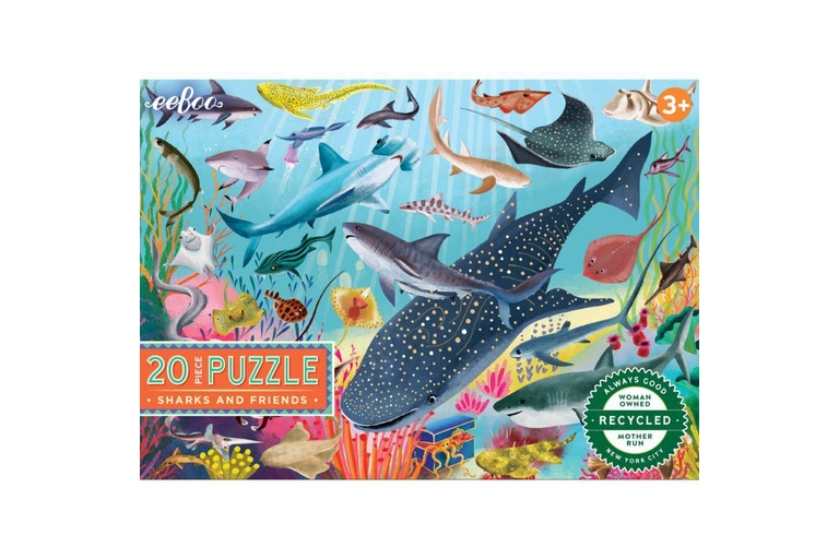 20 Piece Puzzle-Sharks and Friends