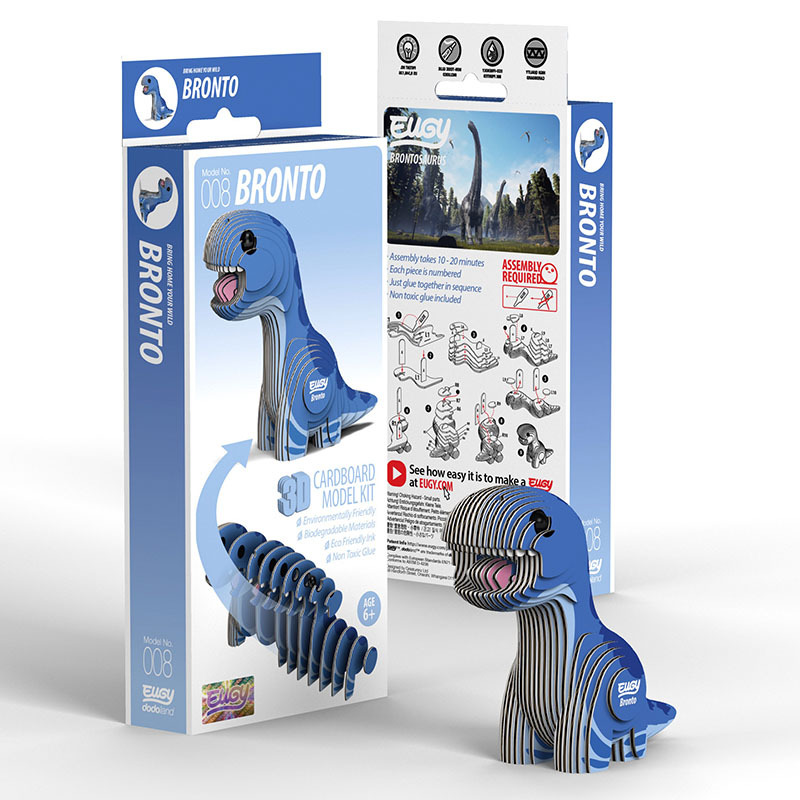 3D Cardboard Model Kit - Bronto – Toys and Tales