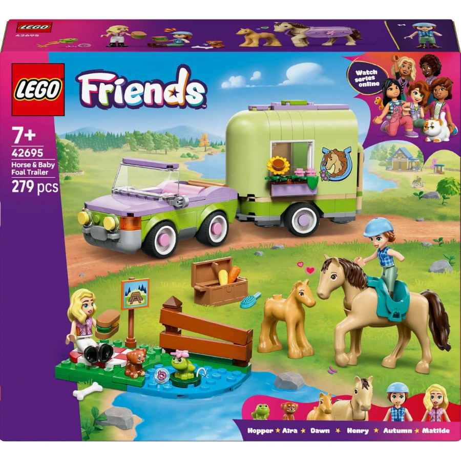 Horse & Baby Foal Trailer Lego 42695