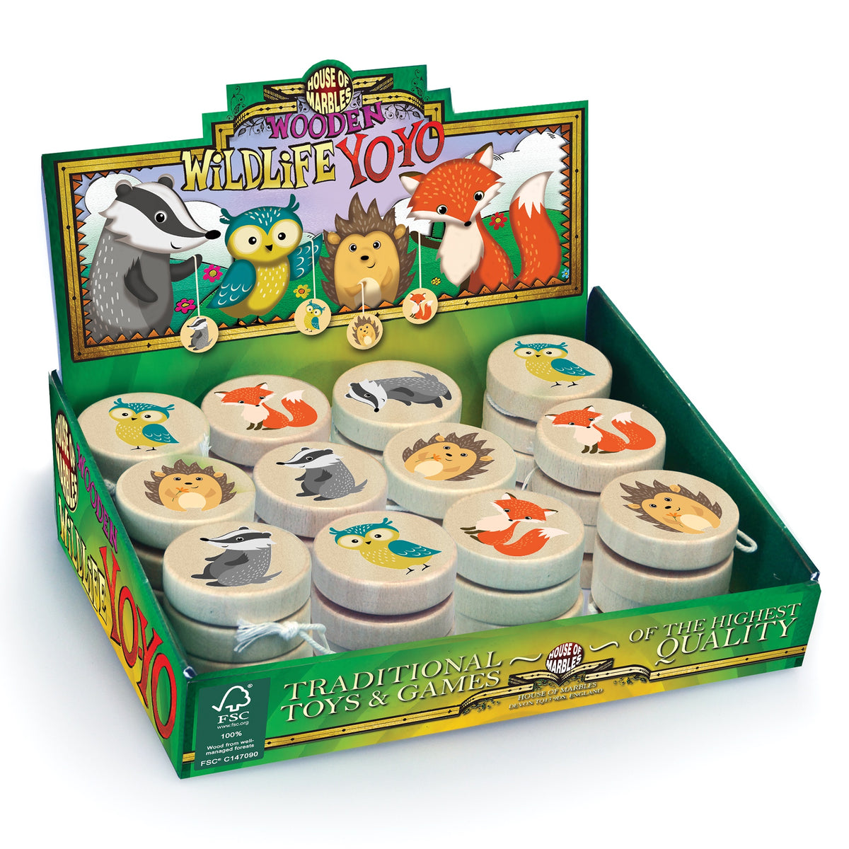 Wooden Wildlife Yo-Yos – Toys and Tales