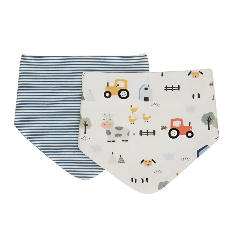 Bandana Bibs 2pk - Barnyard