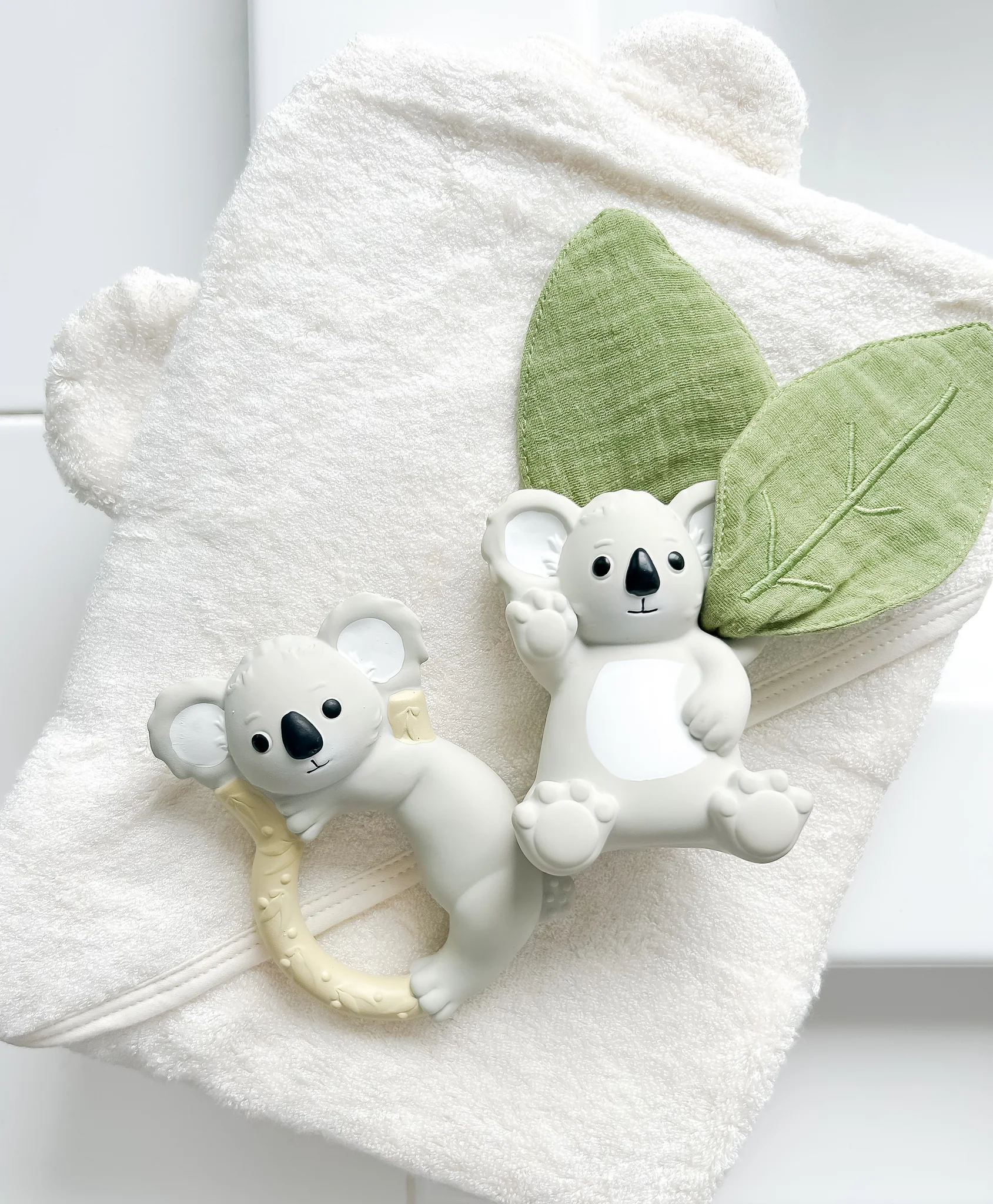 Natural Rubber Teether & Scrunch - Banks The Koala