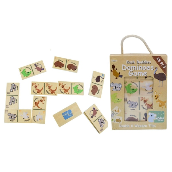 Bush Buddies Wooden Dominoes / Australian Animals