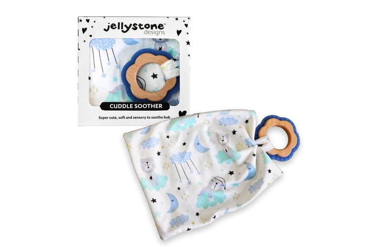 Cuddle Soother Blanket and teether ring – Toys and Tales