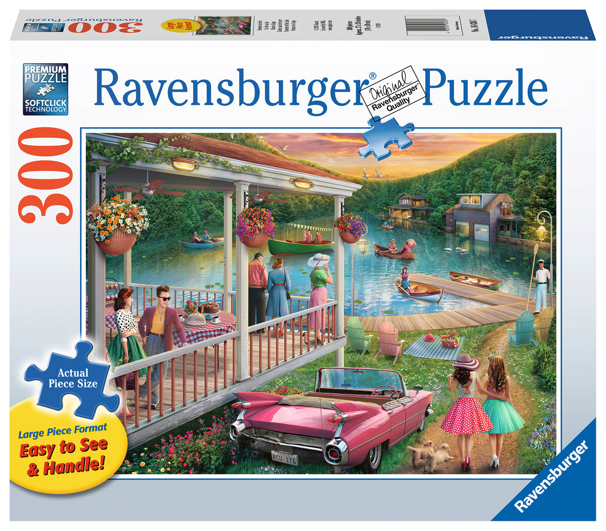 300 pc Puzzle XL Format - Summer at the Lake – Toys and Tales