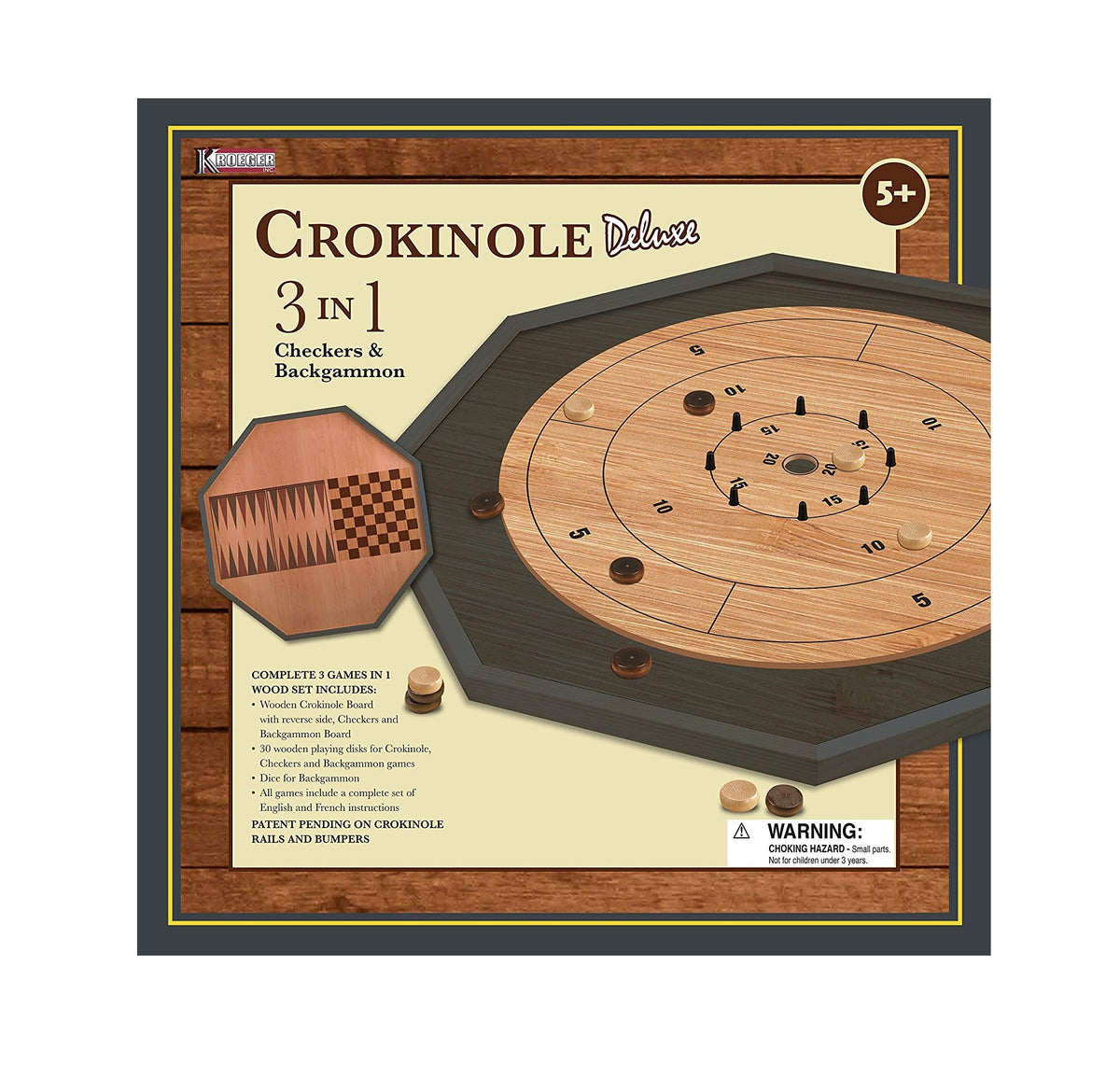 Crokinole 3 in 1 Game – Toys and Tales