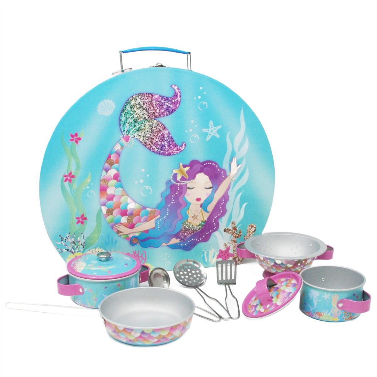 Rainbow Mermaid Cooking Set in Carry Case – Toys and Tales
