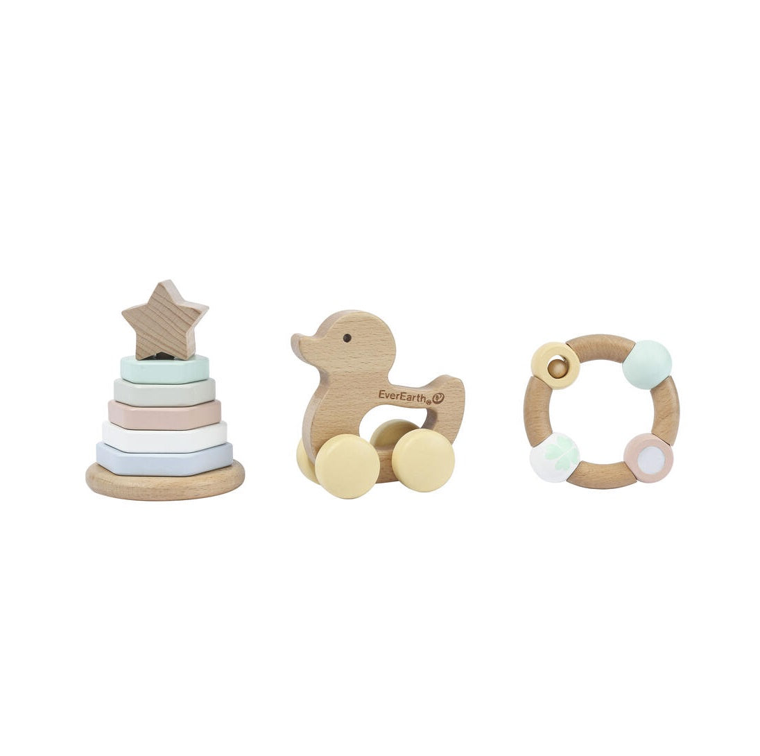 Wooden Baby Gift Set – Toys and Tales
