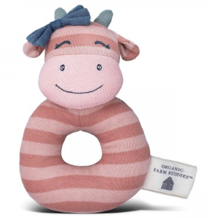 Miss Moo Organic O-Rattle – Toys and Tales
