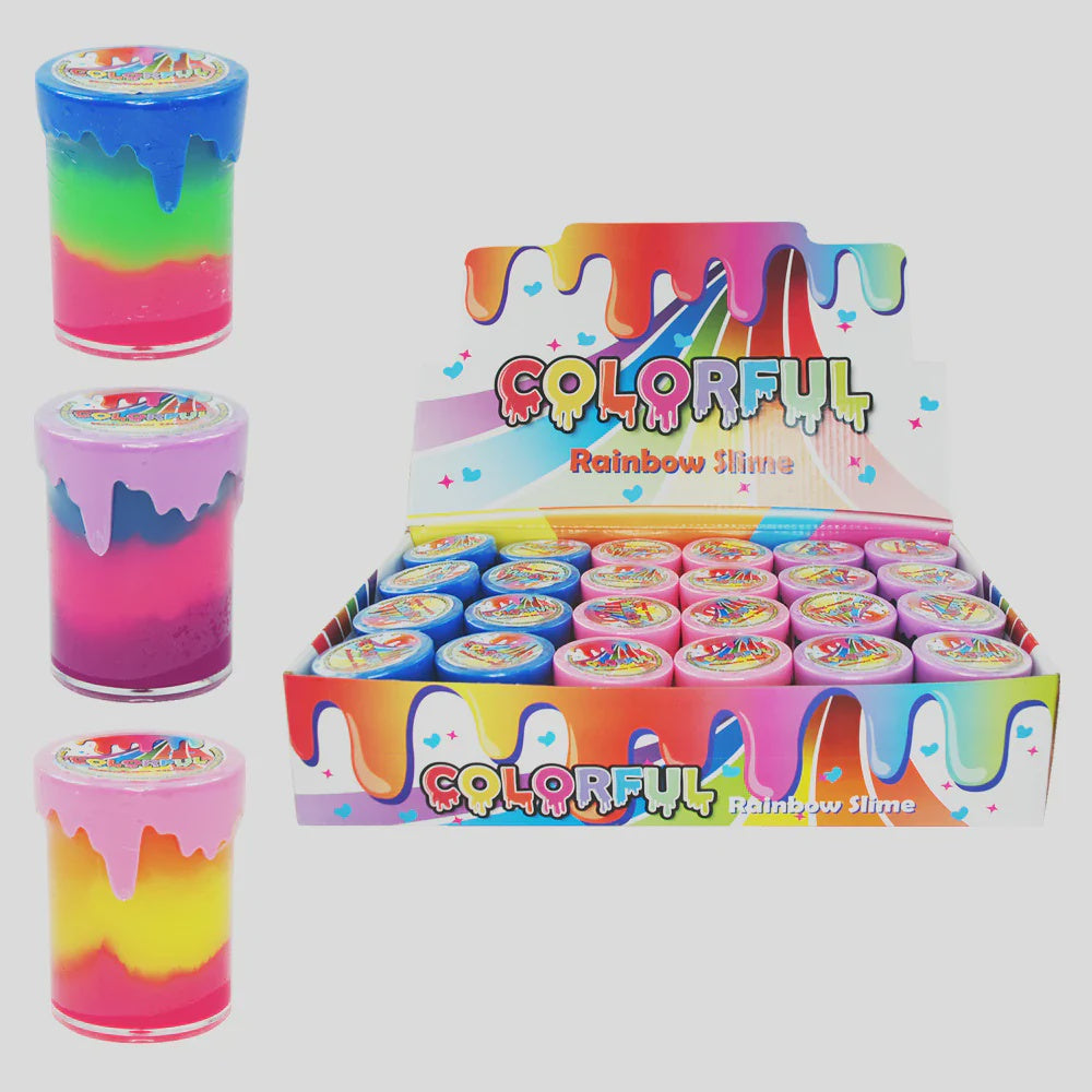 Colourful Rainbow Slime – Toys and Tales