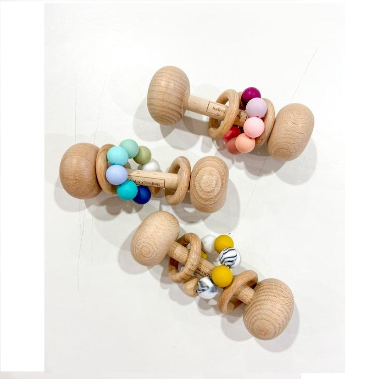 Keepsake Rainbow Rattle – Toys and Tales