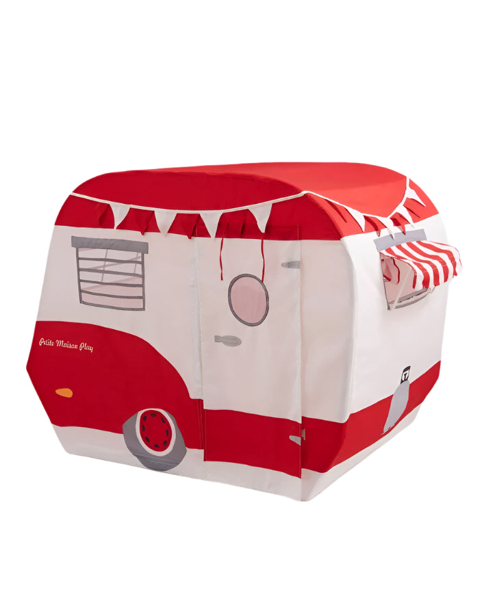 Red Caravan Vintage Camper Cubby